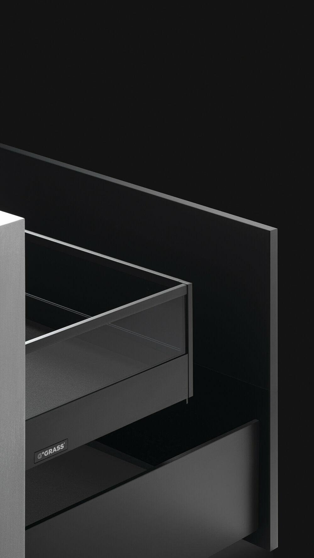 Vionaro V8 - Drawer with thin drawer side — GRASS